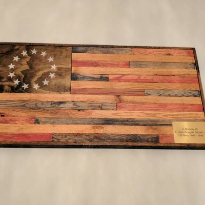 Handmade American Flag Using Reclaimed Wood, Rustic American Flag ...