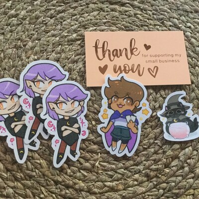 The Owl House SET 3 Inspired Stickers Ft: Luz, Amity, Hunter, Raine ...