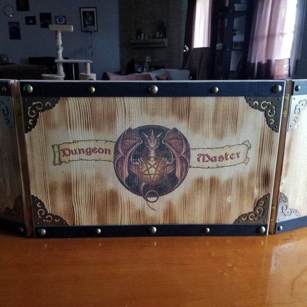 Customizable Handmade Solid Wood Dungeon Master's Screen - Etsy