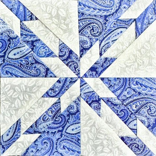 Hunter Star Foundation Paper Piecing Pattern, FPP, Quilt Block ...