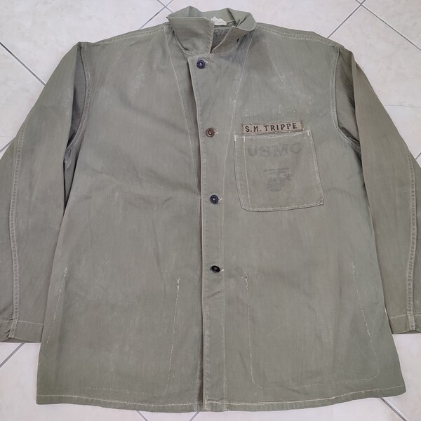 Small / Medium 70s Pakistani Military Cotton Camouflage Jacket ...