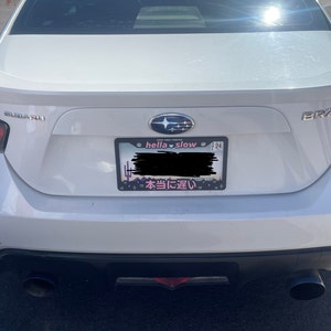 Hella Slow License Plate Frame Chrome - Etsy