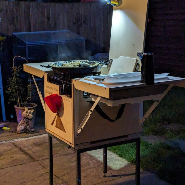 Mobile Camping Kitchen, Camperini MINI, Camping Box, Chuck Box. - Etsy