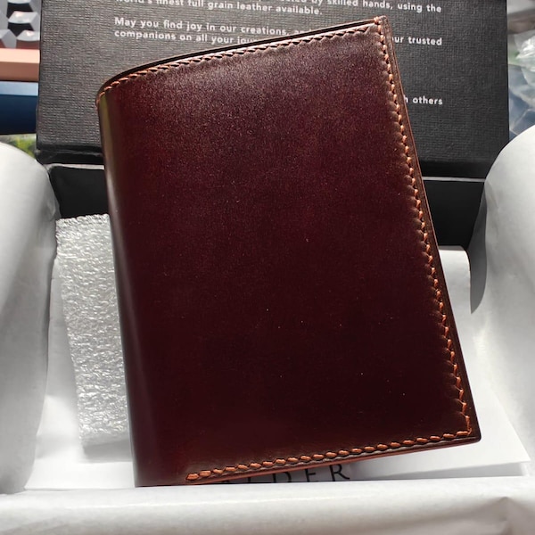 Two Way Buttero Leather Card Holder, Two Faced Design Card Holder ...