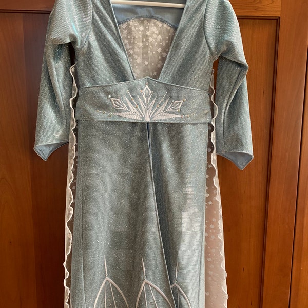 Queen Elsa Frozen 2 Snowflake Ice Cosplay Costume Belt Digital ...