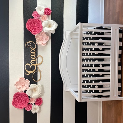 Custom Large Name Sign Birthday Backdrop Decoration Modern - Etsy