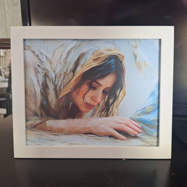 Woman Healed Art Print: Jesus Miracle, Bible Verse (digital Download ...