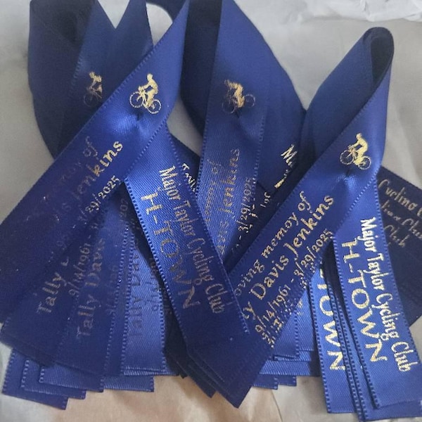 Personalized Pin on Memorial Ribbons - 30 Pin On, Ready to Wear, Custom ...
