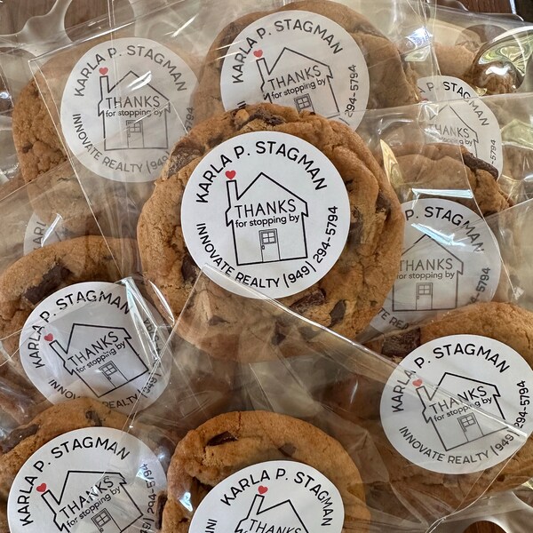 Custom Labels for Realtor Open House - 20 Personalized Stickers for ...