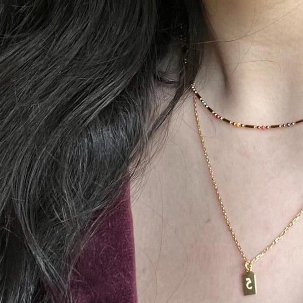 Engraved Number Tag Necklace, Personalized Gold Angel Number Necklace ...