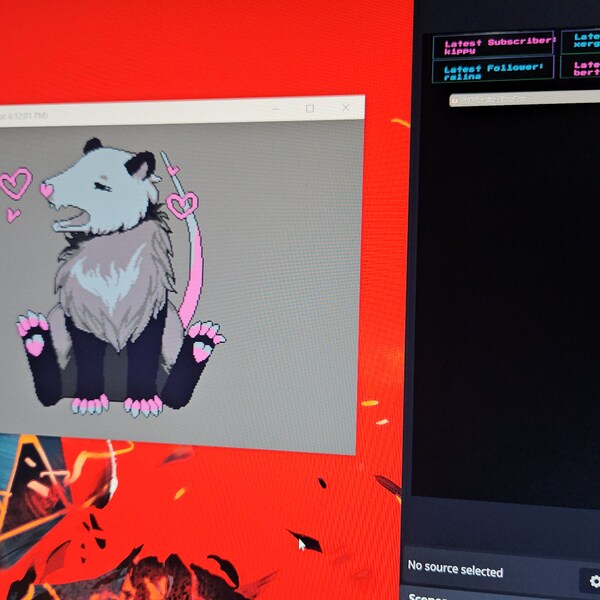 UPDATED Pixel Cat Pngtuber Black | Premade Stream Pet for Twitch ...