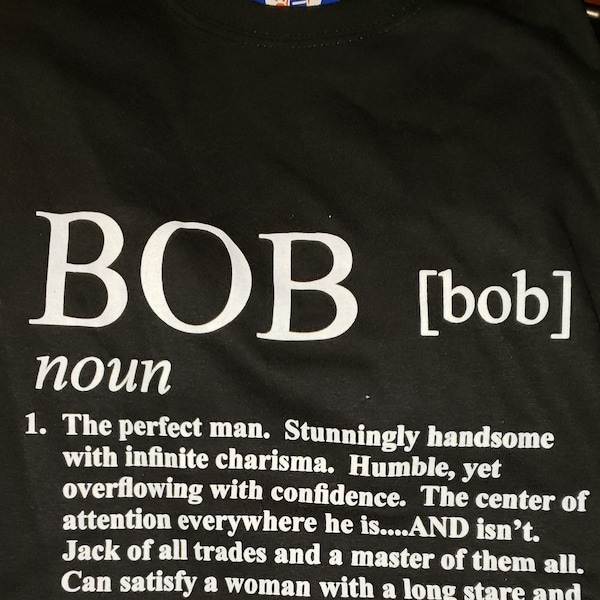Adult Definition of Bob Funny T-shirt - Etsy
