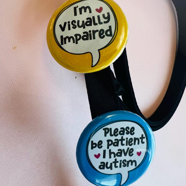 Type 1, Type 2 Diabetes Pin Button Badge, Medical Alert, 32mm or 44mm ...