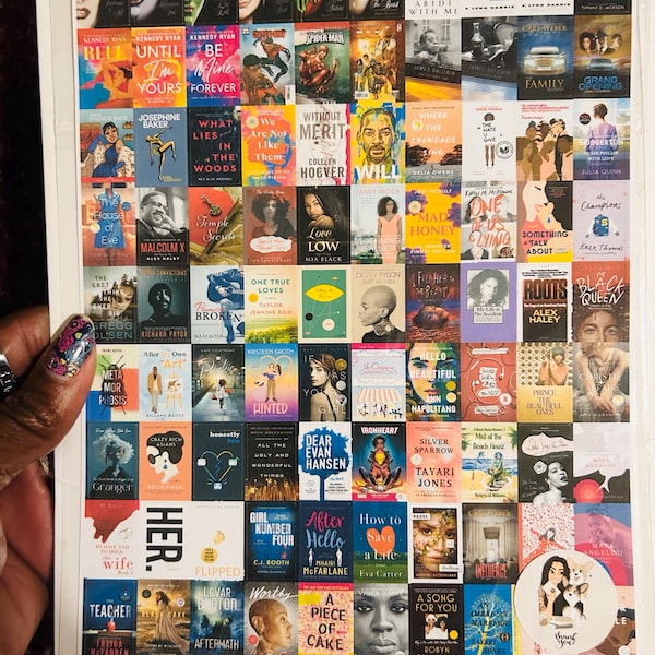Custom Book Cover Stickers (different Sizes Available) - Etsy