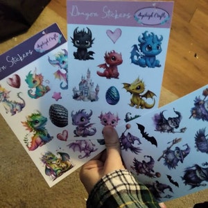 Dragon Stickers That Can Be Used for Scrapbooking, Crafting, Junk ...