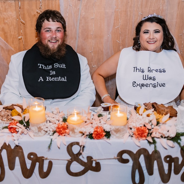 Bridal Bibs, Adult, Bride and Groom, Sold Separately, Gag Gift ...