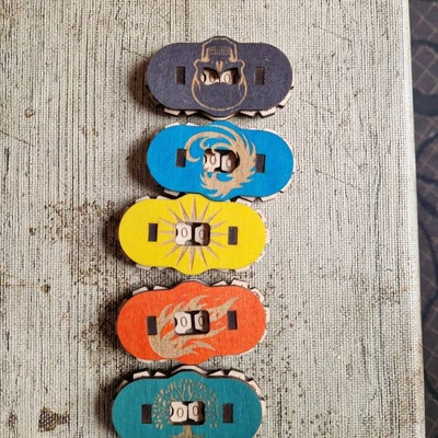 Cute Vampire and Werewolf Tokens Wooden RPG DND 5e Gaming and Board ...