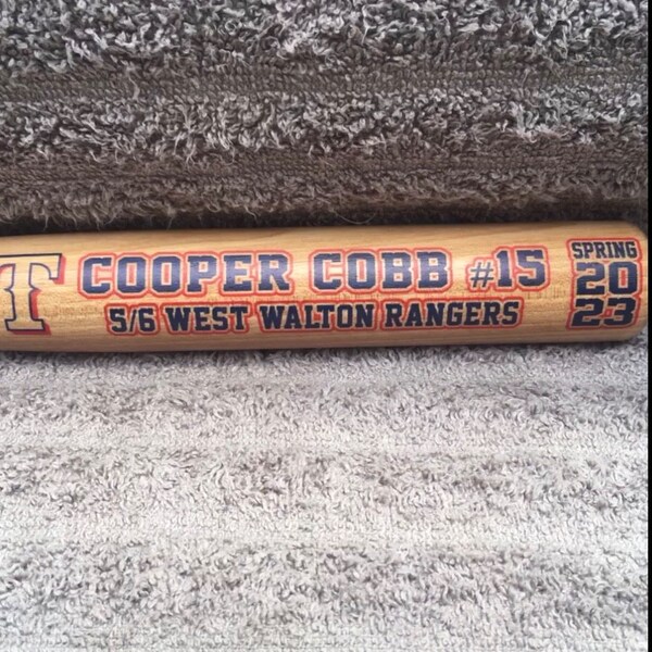 Personalized 18"in Mini Baseball Bat, Bat With Image or School Logo ...