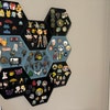 Enamel Pin Board Display for Pin Collectors hexagon Wall Mount Enamel ...