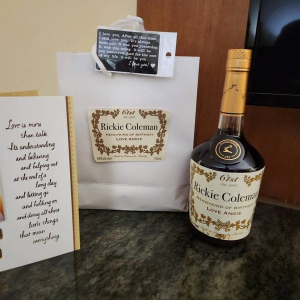 Custom Birthday Whiskey Label (digital), Birthday Gift, Custom Gift ...
