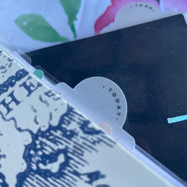 Floating Page Marker | Text Tabs | Minimalist Acetate Dividers ...