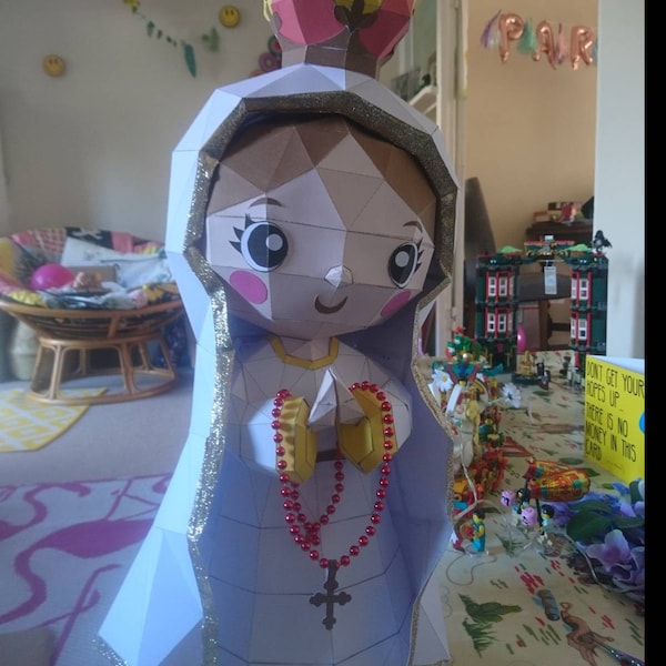 Cute Fátima, Virgen De Fátima, Papercraft Maria, Template 3D, Home ...