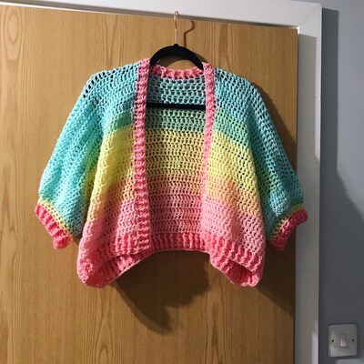 Cropped Cardi Crochet Cardigan Pattern - Etsy