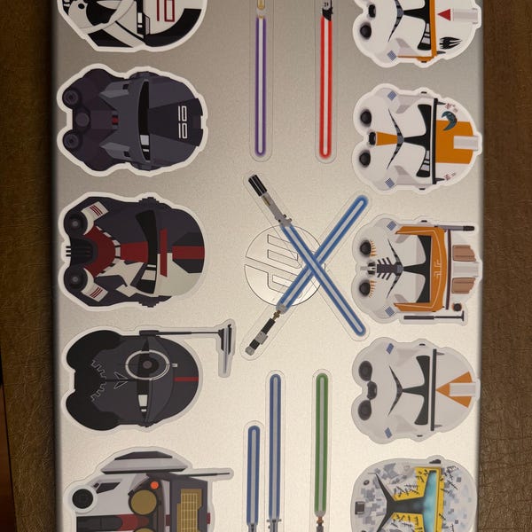 Lightsaber Vinyl Stickers | Star Wars | Ahsoka | Anakin | Luke | Mace ...