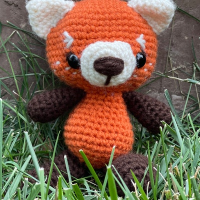 PATTERN: Riley the Red Panda Crochet Red Panda Pattern Amigurumi Red ...