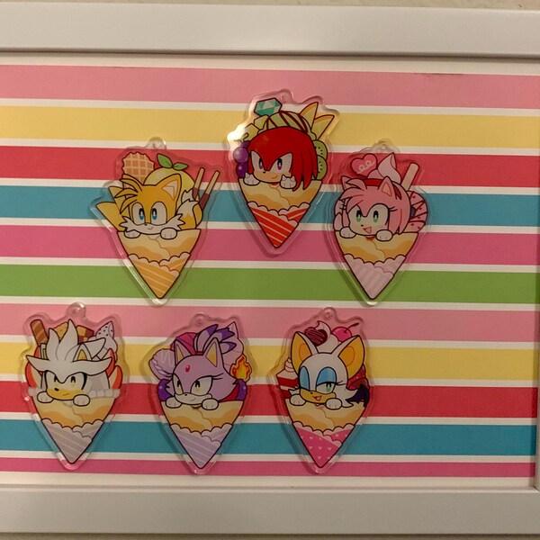 Sonic Crepes Keychains - Etsy