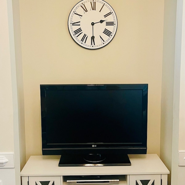 Hamilton White Wall Clock, Large Wall Clock, Choose From 8 Sizes. Extra ...