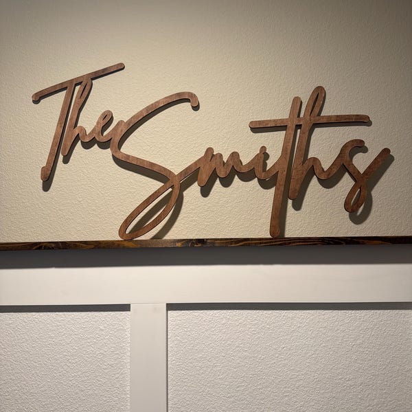 Custom Last Name Sign, Family Name Sign, Personalized Name Sign ...