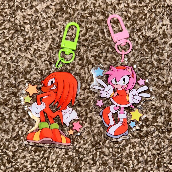 Sonic 2.5 Inch Keychain - Etsy