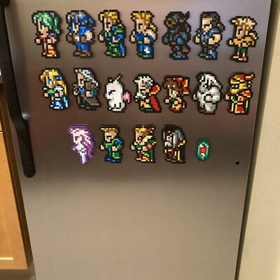 Final Fantasy IX: Perler Bead Sprites Zidane, Garnet, Vivi, Steiner ...