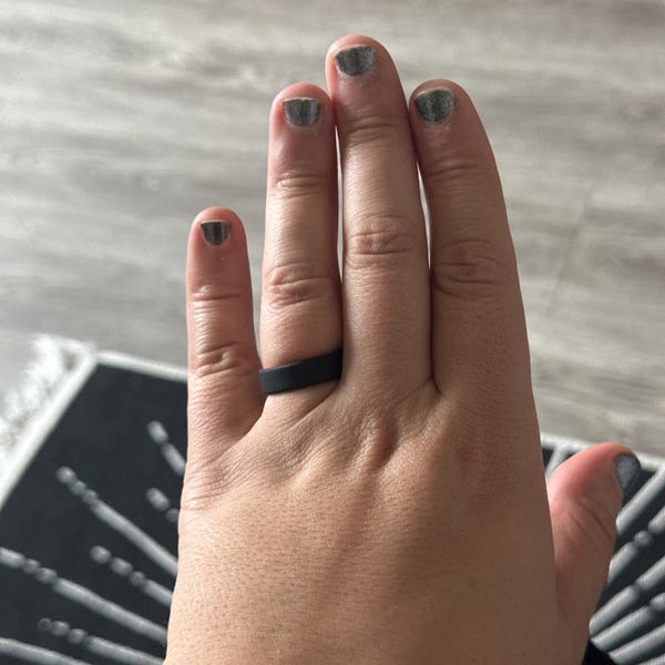 Men and Women Two Tone Silicone Ring, Reversible Silicone Ring, Wedding ...