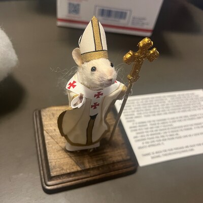 Taxidermy Mouse Pope Francis - Etsy