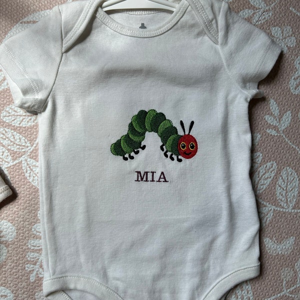 Caterpillar Machine Embroidery Design, Fill Stitch, Cute Caterpillar ...