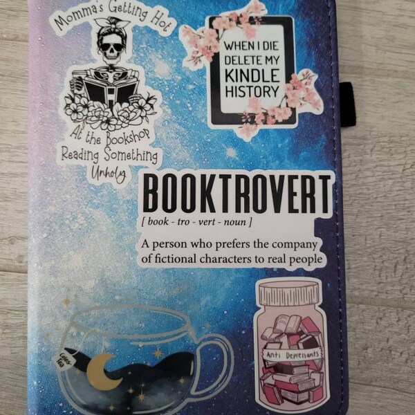 Booktrovert, Book Lover. Large Bookish Sticker, Kindle, Ereader, Book ...