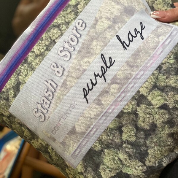 Ganja Queen Purple Weed Cannabis Design Spun Polyester Square Pillow ...