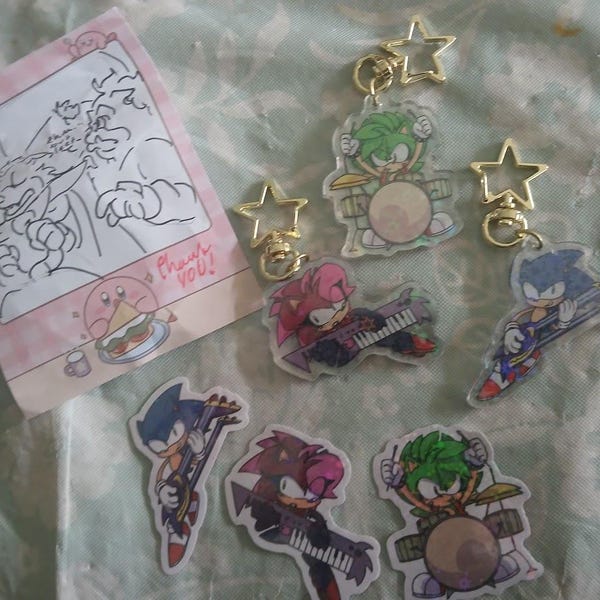 Sonic Underground Inspired Keychain - Etsy