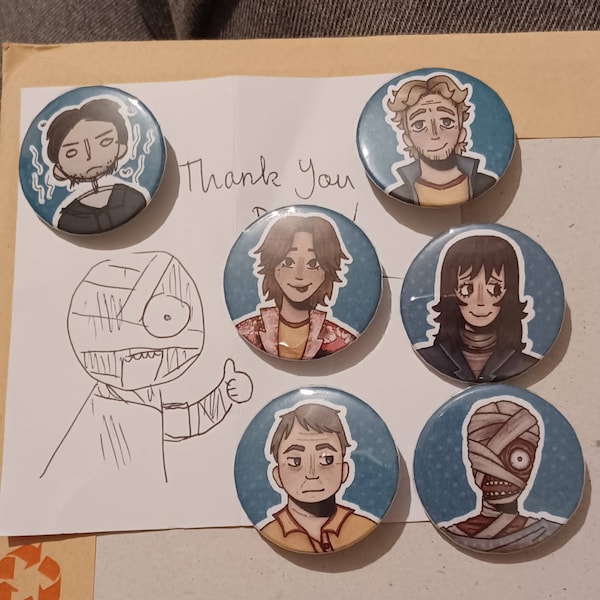 Mouthwashing Character Badges - Etsy