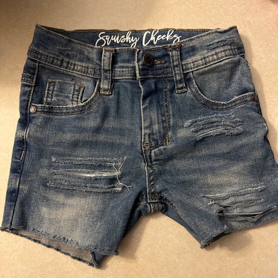 Girls Distressed Denim Shorts, Baby Girl Shorts, Jean Shorts, Toddler ...