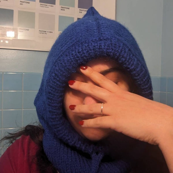 Angora Wool Balaclava With Open Face and Covered Neck 7 Colors to ...