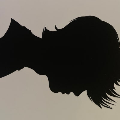 3 Copies One Subject Custom Silhouette Portrait 5x7 Inches - Etsy