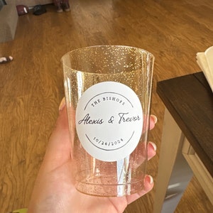 Wedding Cup Stickers, Wedding Decal, Wedding Logo for Cups, Wedding Cup ...