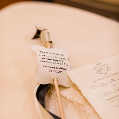 125 Ribbon Wands Send off Ideas Ceremony Exit Wedding Ribbon Favors ...