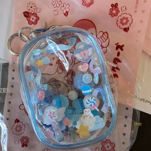 Clear Bag Keychain Clear Pouch Display Keychain - Etsy