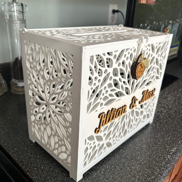 Wedding Card Box With Lock. Wedding Card Holder. Wedding Post Box - Etsy