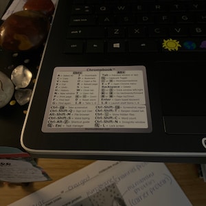 Chromebook Shortcut Sticker for Any Laptop With Chrome OS High Quality ...