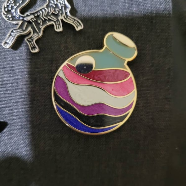 PRIDE 5 PIN SET | He She Gender Identity Fluid Nonbinary They Them His ...